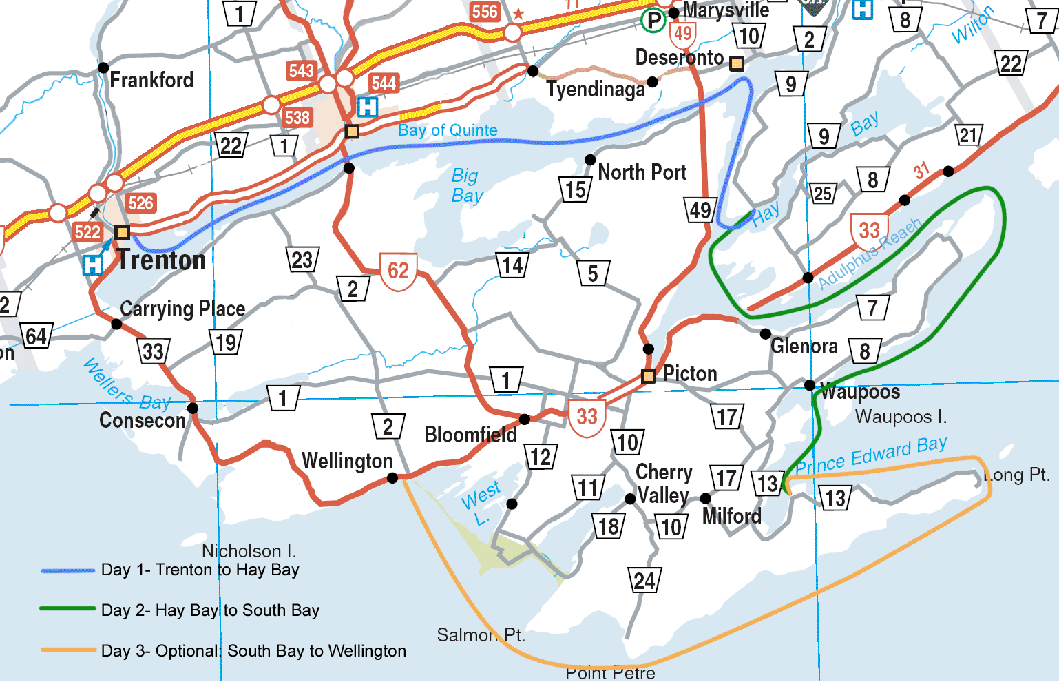2023 Course – Around PEC Regatta